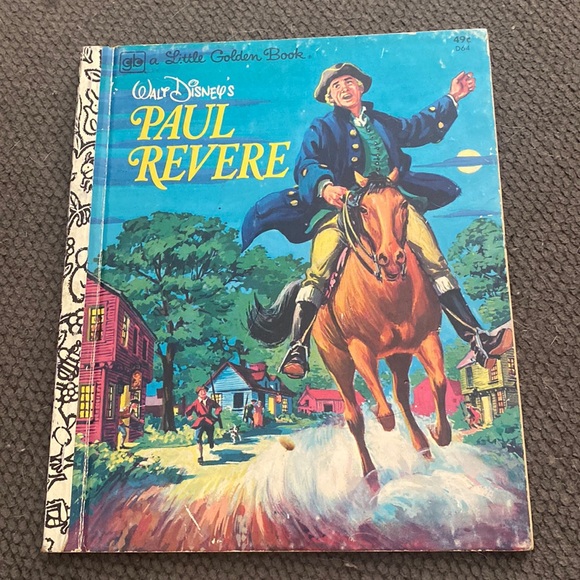 Other | Vintage Second Printing Walt Disney Paul Revere Golden Book ...